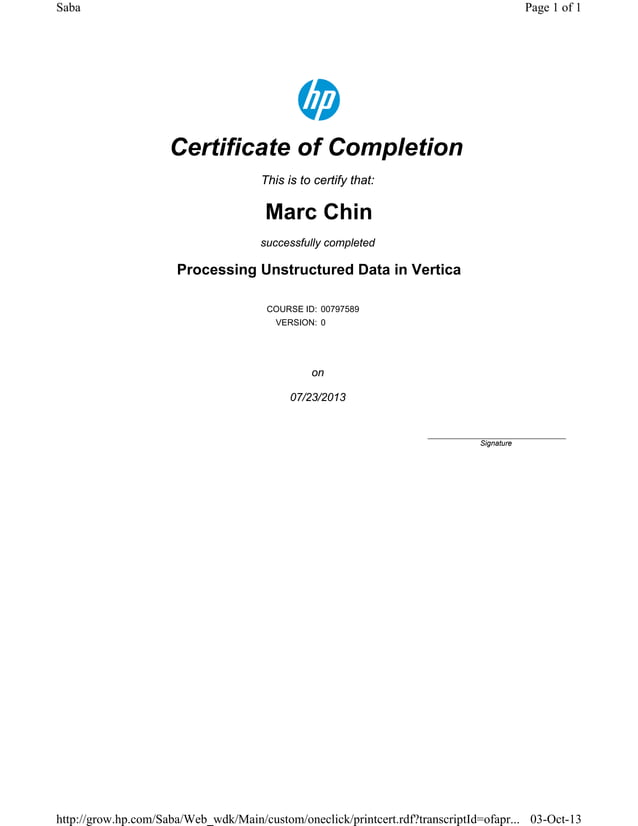 Big Data Processing Unstructured Data in Vertica | PDF