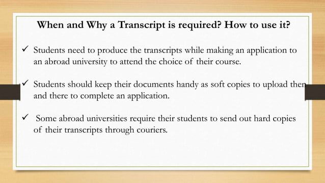 transcript and credit system in nursing.pptx | Educational Assessment ...