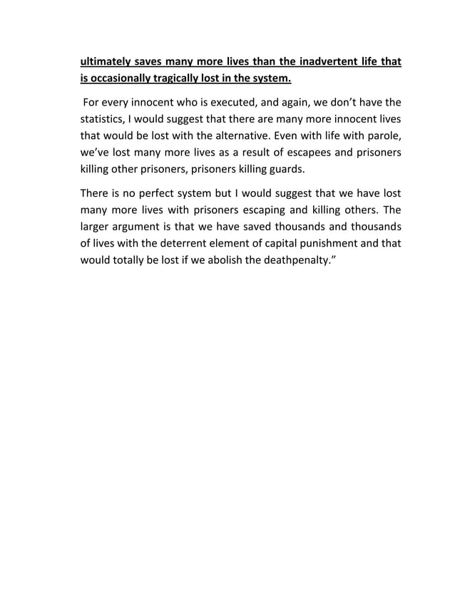 Transcript (death penaty debate) | DOCX