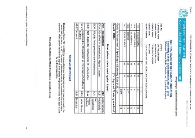 Transcript Grade 10 | PDF