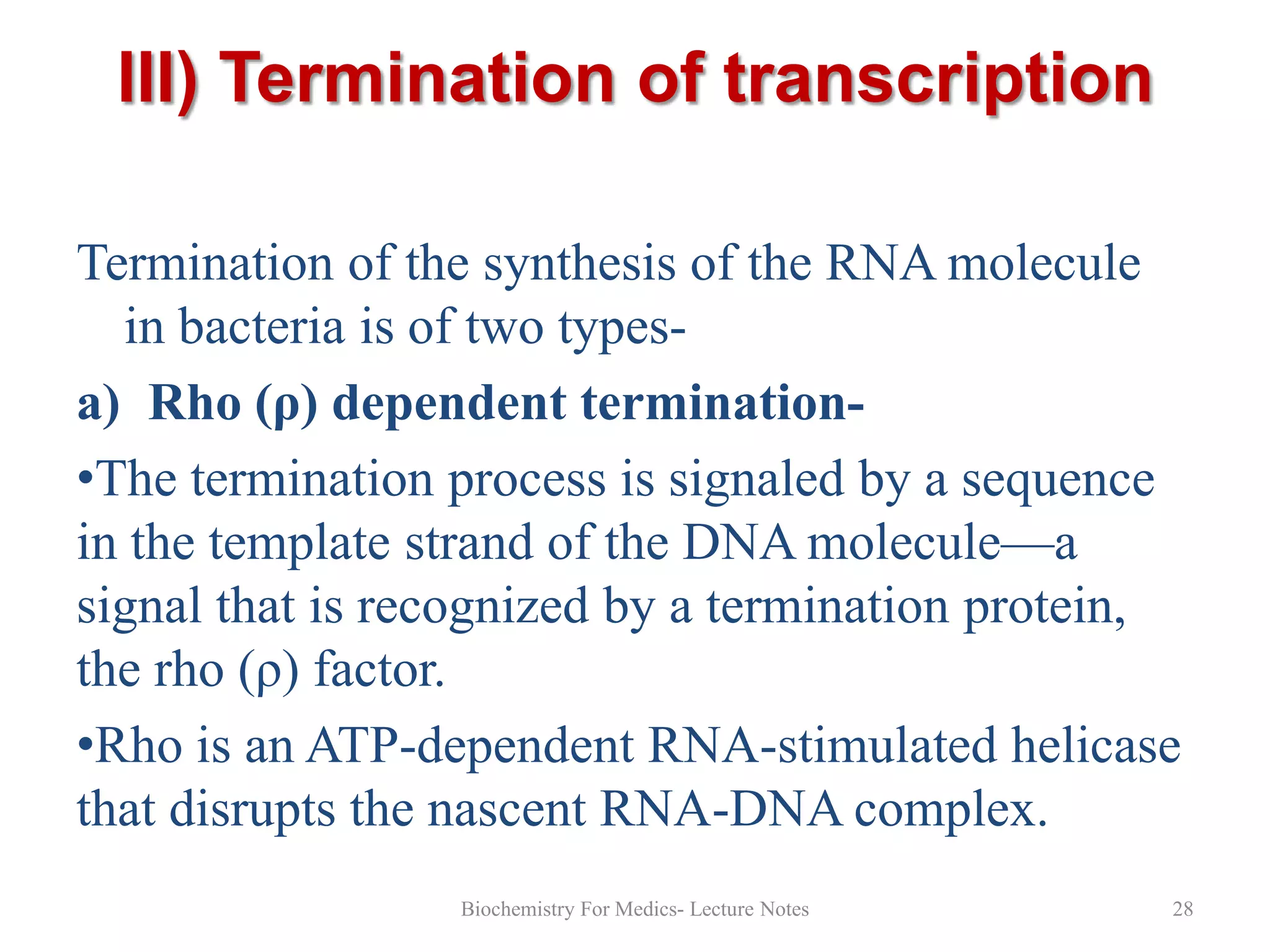 DNA Transcription- Part-1 | PPT