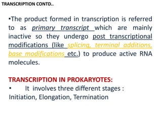 Transcription By Dr. Anjana Sharna | PPT