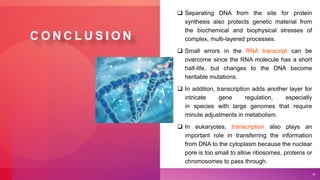 TRANSCRIPTION.pptx | Chemistry | Science