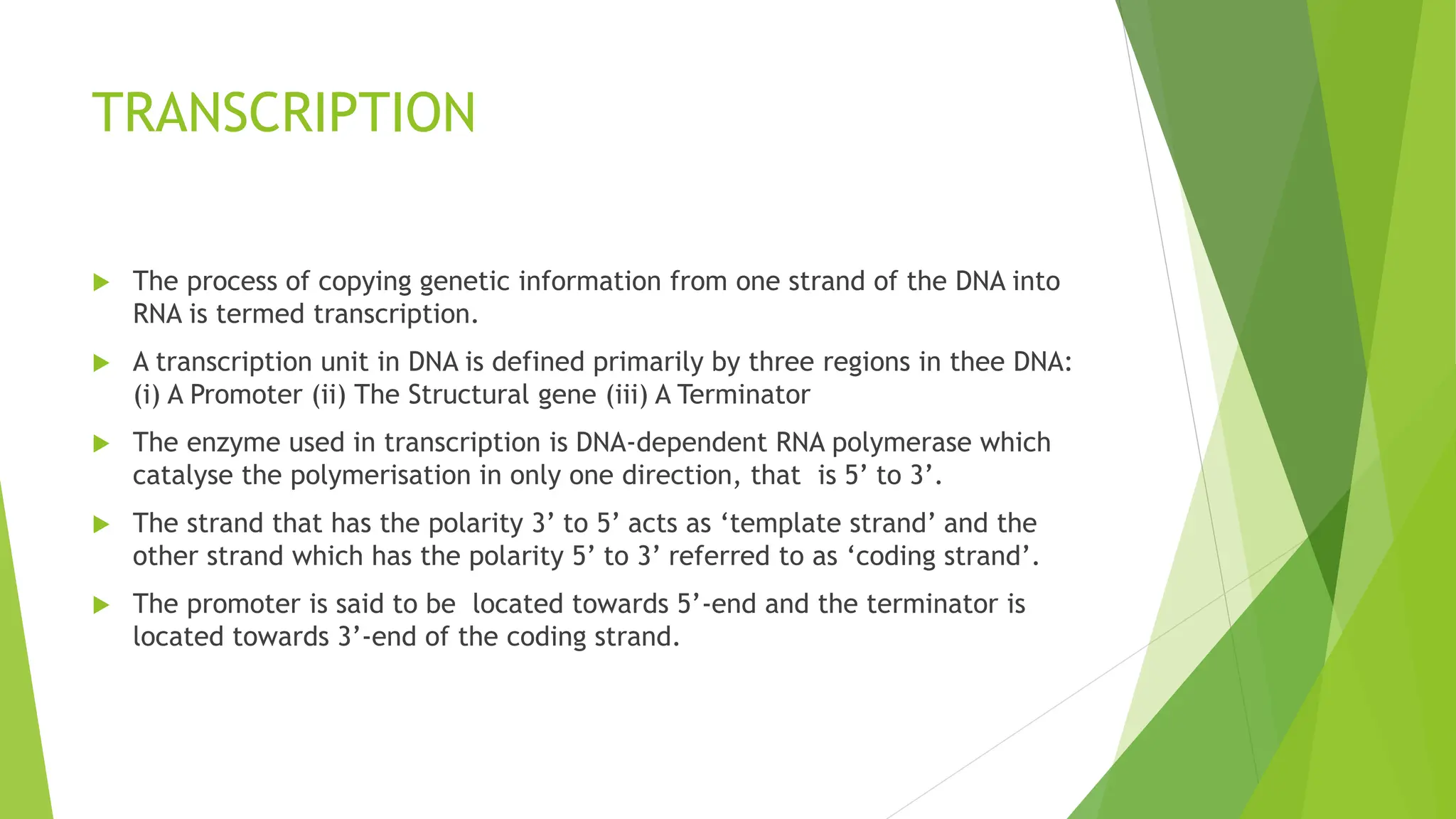 Transcription in living organisms- An overview.pptx