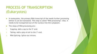 Transcription in living organisms- An overview.pptx