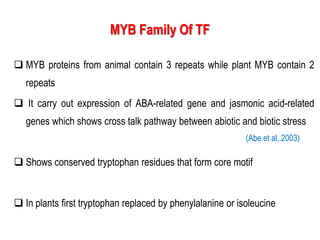 Transcriptional factors in stress tolerance | PPTX