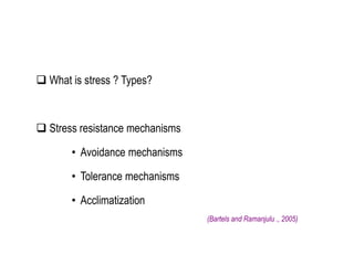 Transcriptional factors in stress tolerance | PPTX