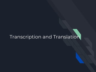 Transcription and Translation _ Biology | PPTX