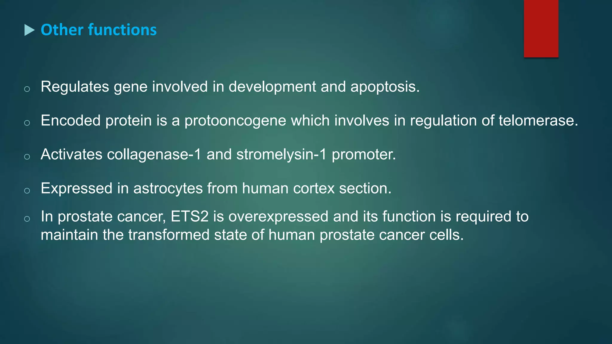 Transcription factor ets2 | PPTX