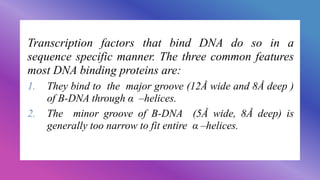 Transcription Factors and proteins | PPTX