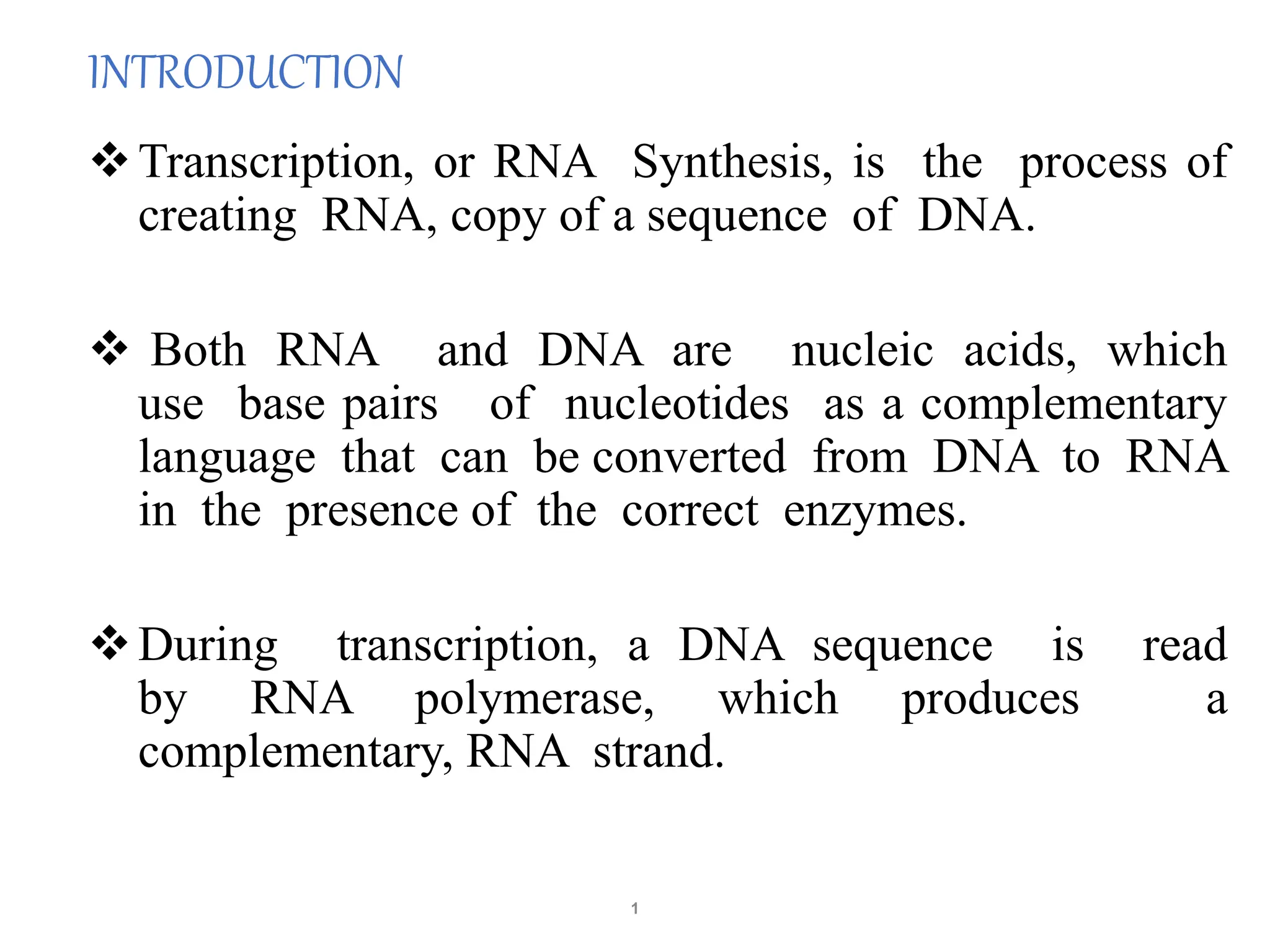 TRANSCRIPTION IN EUKARYOTES | PPT