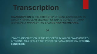 Transcription presentation | PPTX