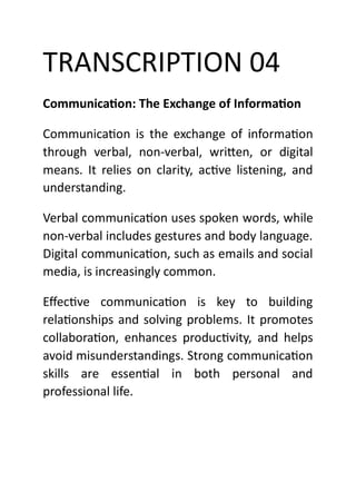 TRANSCRIPTION PROJECT.pdfndsuiaguauairiri | PDF