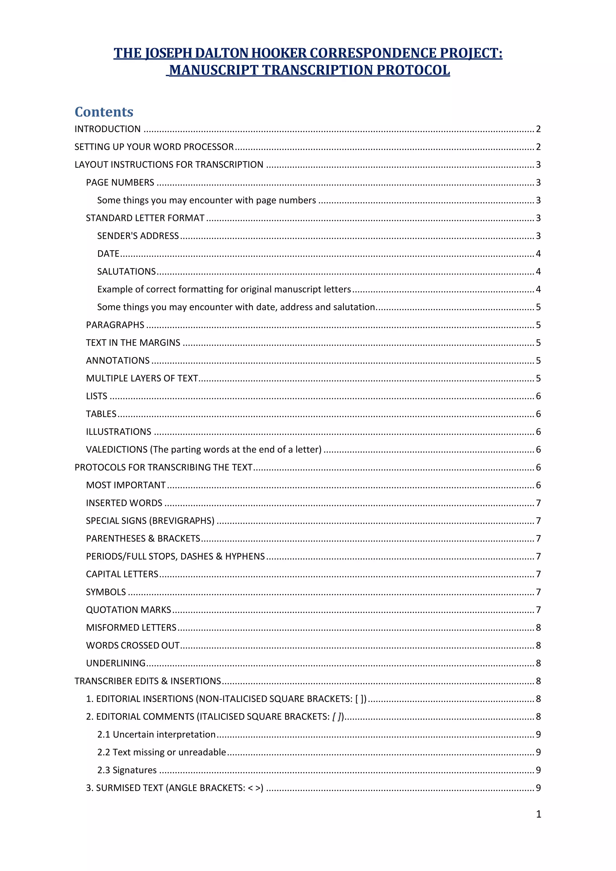 Transcription protocol v.1.2 | PDF