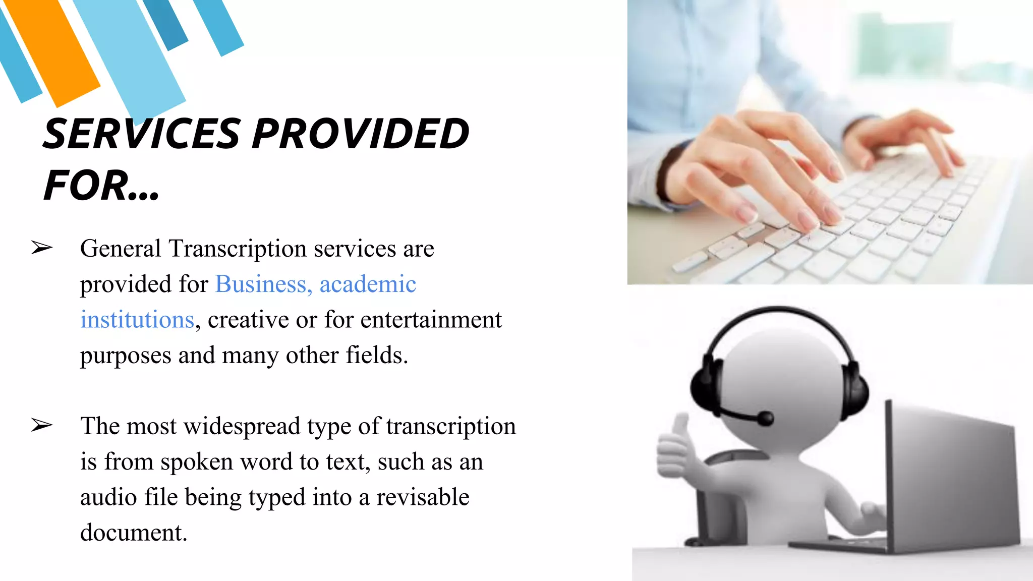 General Transcription Services and its types | PDF
