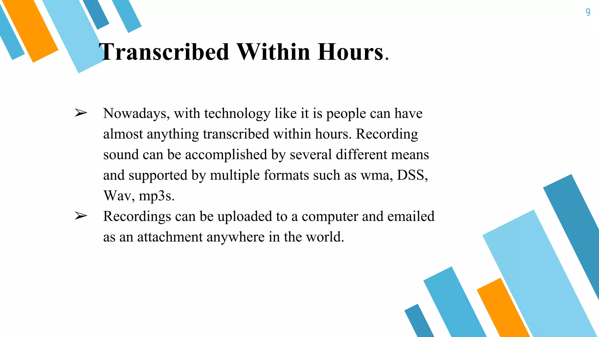 General Transcription Services and its types | PDF