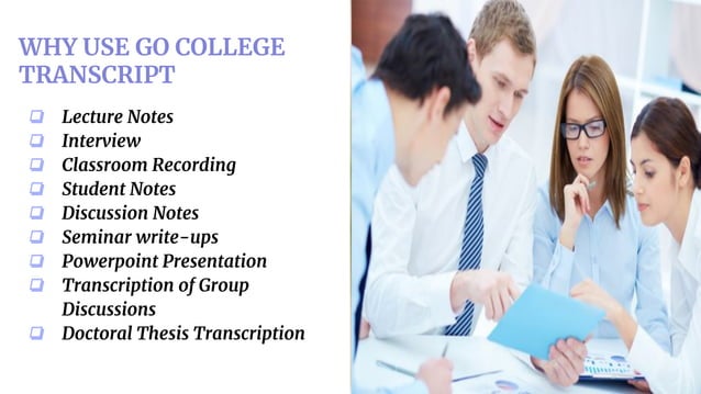 What does a College Transcript Includes? | PDF