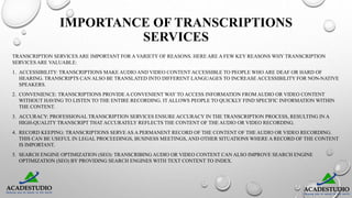 Transcription Services | PPT