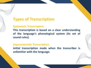 Transcriptions, Notations and the IPA.pdf