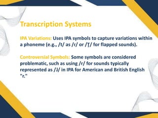 Transcriptions, Notations and the IPA.pdf