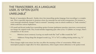 Transcription System as a Crucial Step for Data Analysis in Linguistics ...