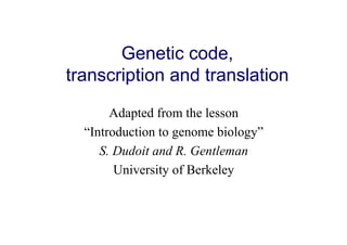 TranscriptionTranslation.physiology.bilochemistrypdf | PPT