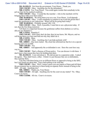 Transcript of pretrial detention hearing | PDF