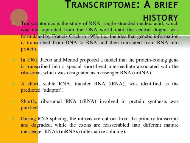 Transcriptome analysis