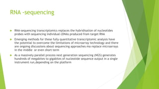 Transcriptome analysis | PPTX