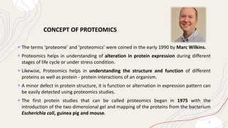Proteomics: types, protein profiling steps etc. | PPTX