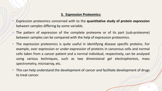 Proteomics: types, protein profiling steps etc. | PPTX