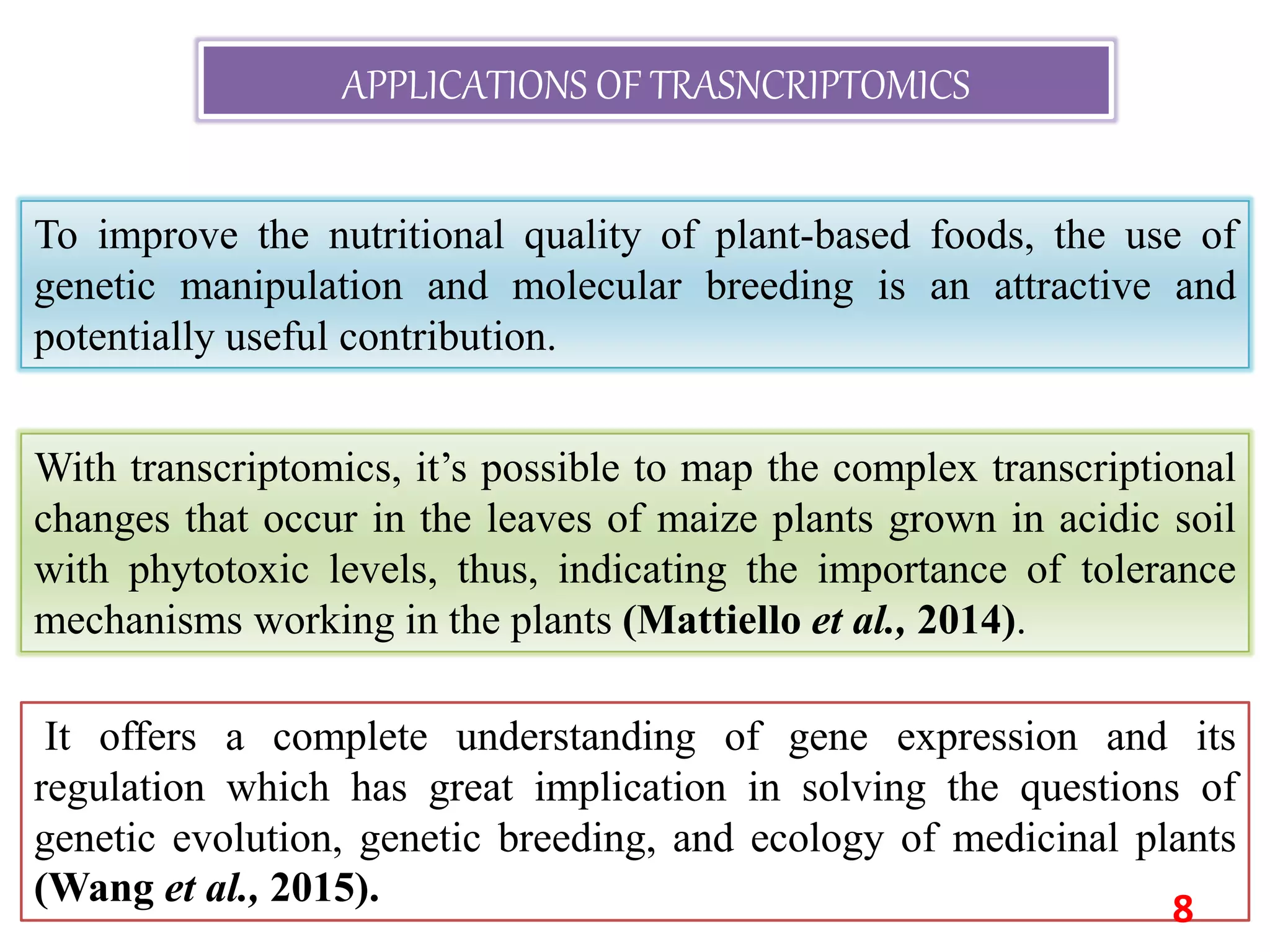 Transcriptomics: A Tool for Plant Disease Management | PPTX