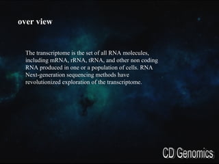 Transcriptomics sequencing | PPT