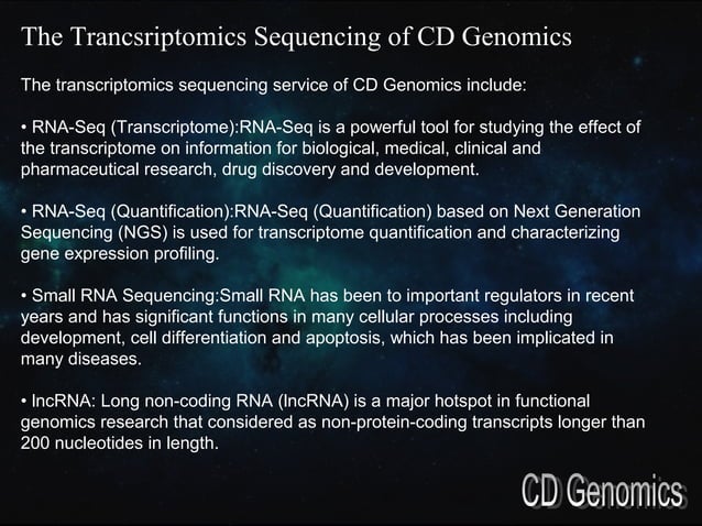 Transcriptomics sequencing | PPT
