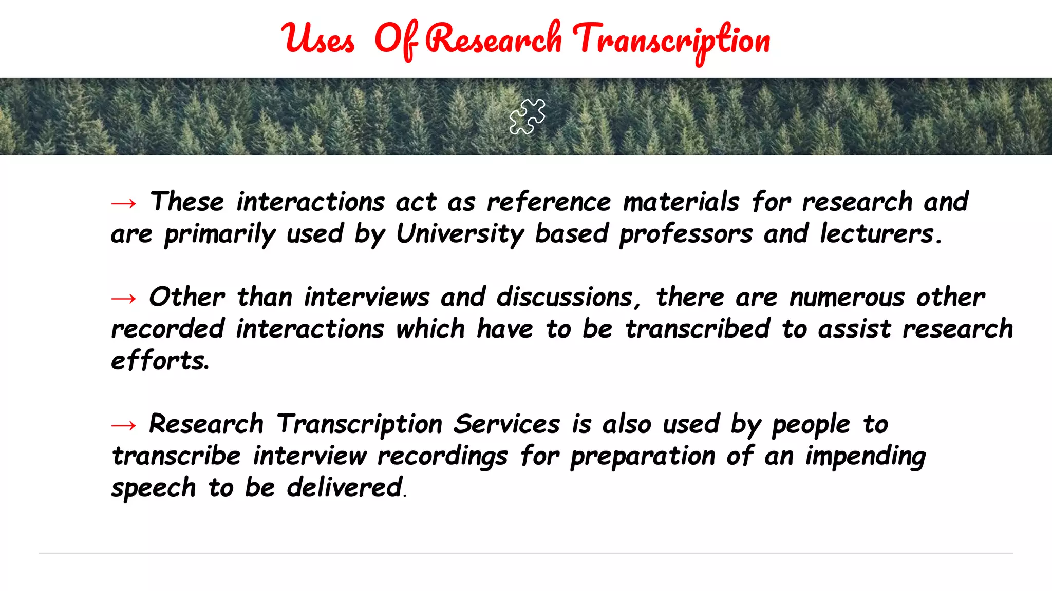 Types of Research Transcription and Applications | PDF