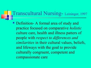 Transcultural care practice_07 | PPT