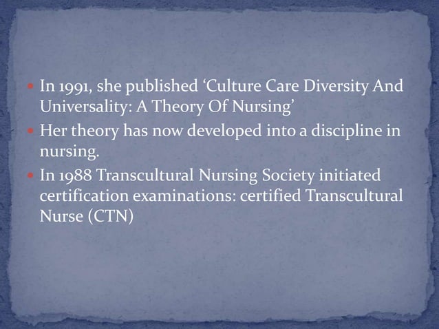 Transcultural nursing | PPTX