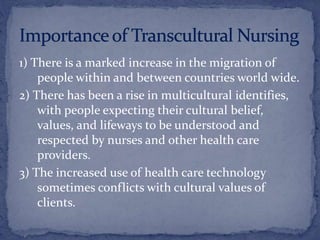 Transcultural nursing | PPTX