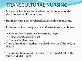 Transcultural nursing | PPTX | Healthcare Industry | Industries