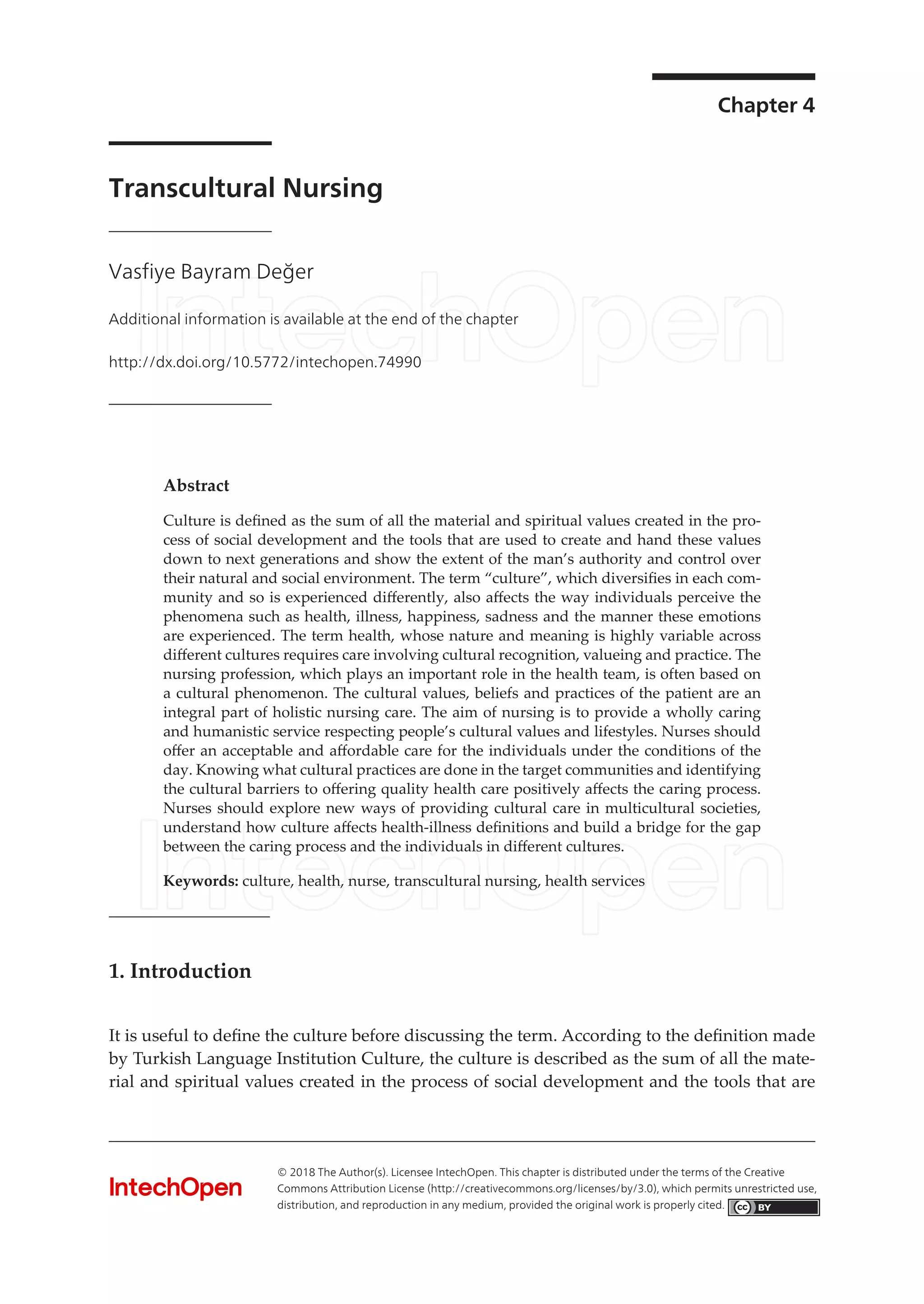 Transcultural nursing | PDF