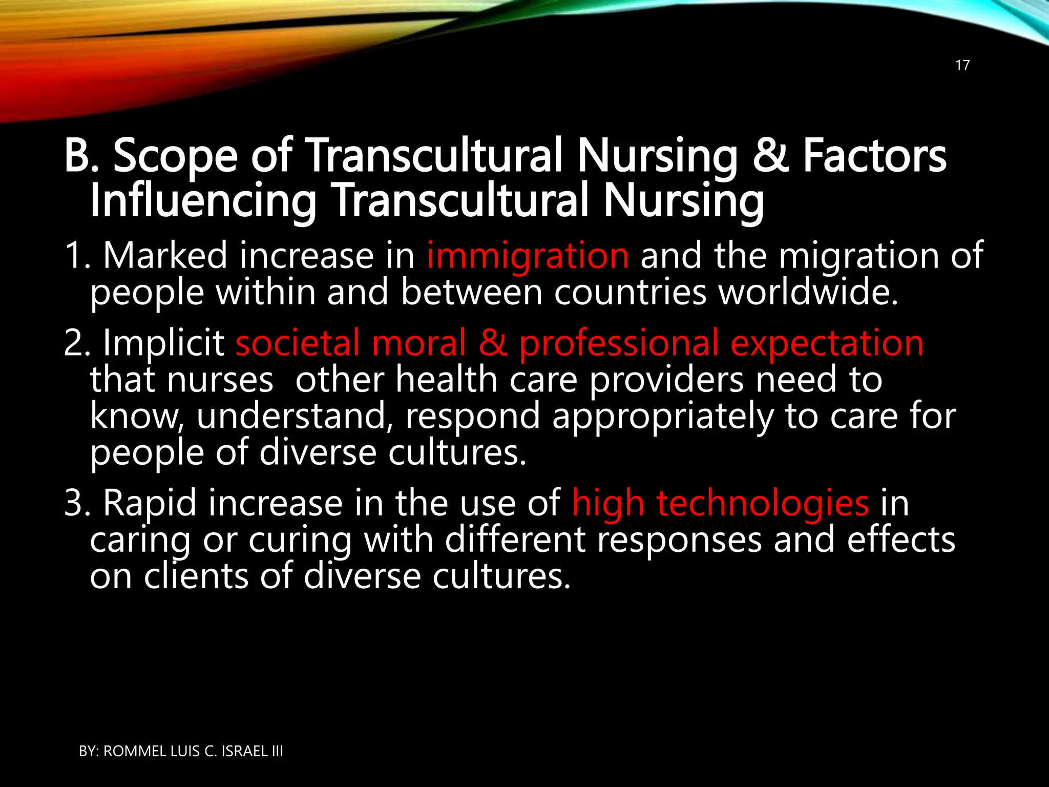 TRANSCULTURAL NURSING | PPT