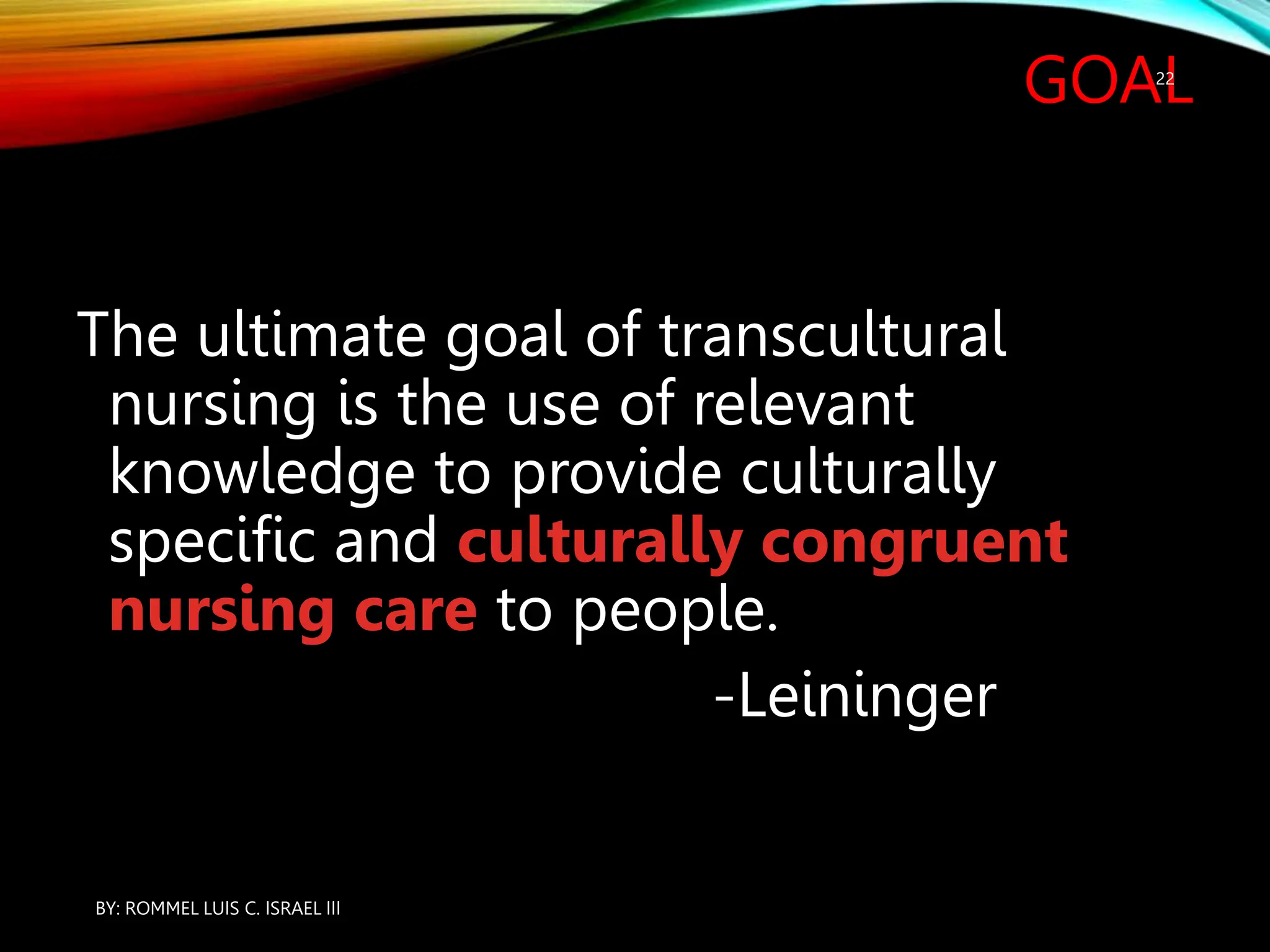 TRANSCULTURAL NURSING | PPT