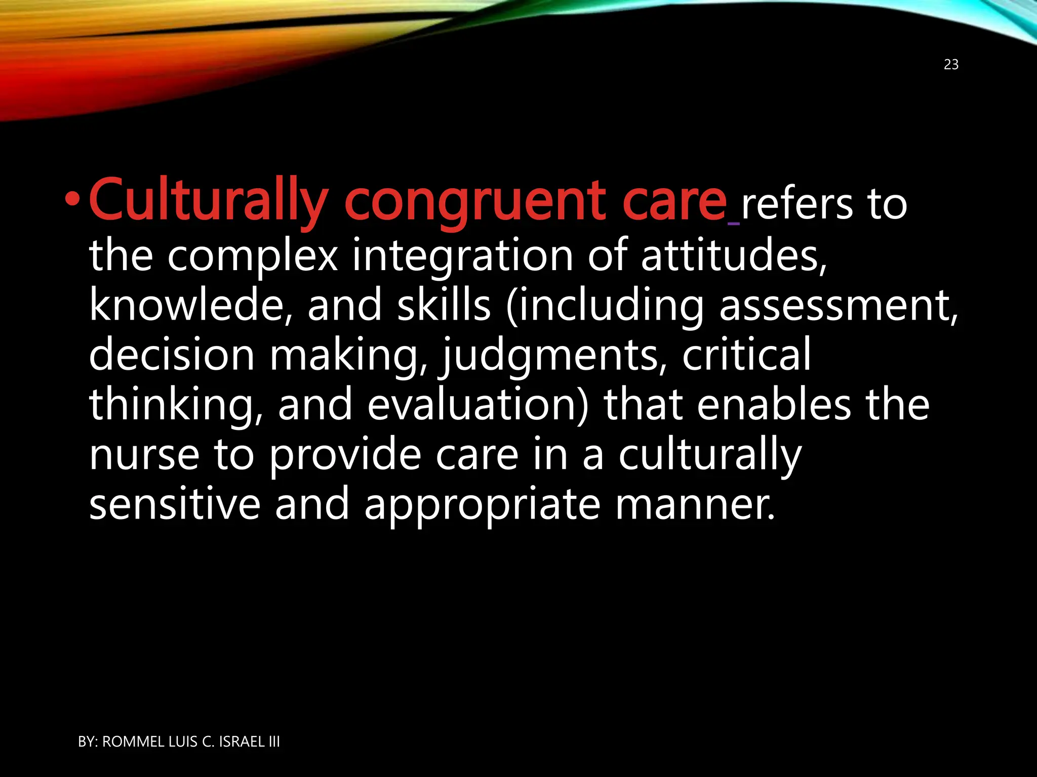 TRANSCULTURAL NURSING | PPT