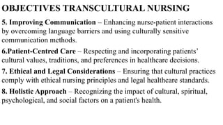 TRANSCULTURAL NURSING PPT For Nursing Students | PPT