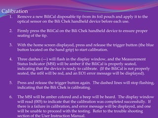 Transcutaneous bilirubin monitoring (bilichek) | PPTX | Pregnancy ...