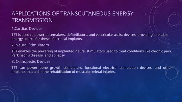 Transcutaneous Energy Transmission system | PPT