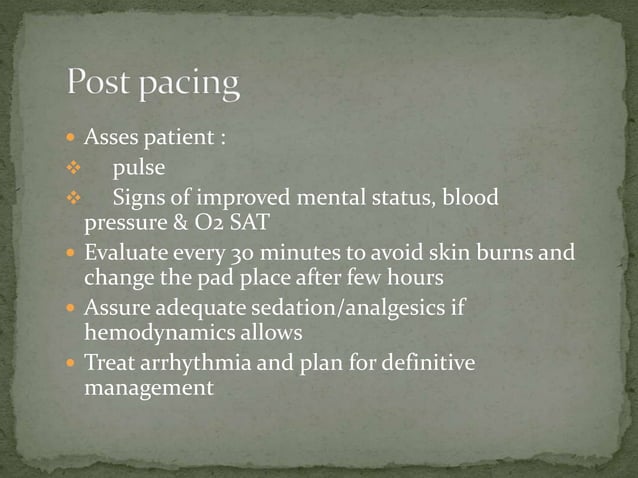 Transcutaneous pacing | PPTX | Heart and Cardiovascular Diseases ...