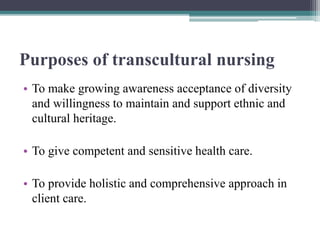 Transcutural nursing ppt | PPTX