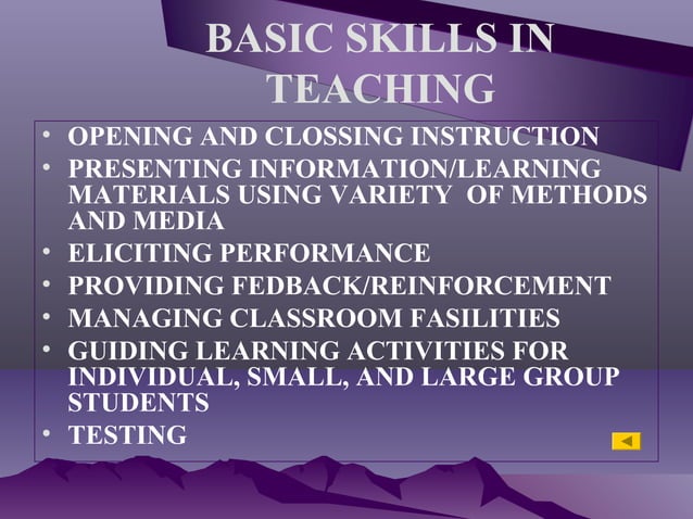 Dasar-dasar komunikasi dan keterampilan dasar mengajar | PPT