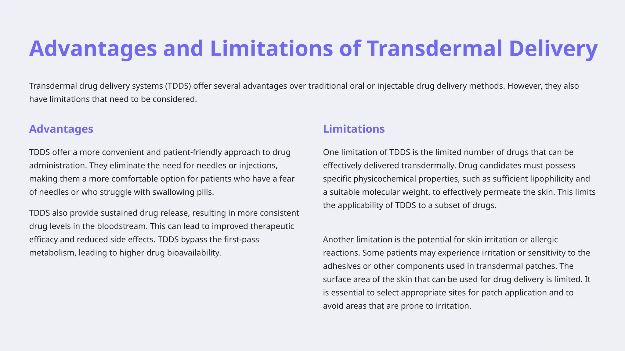 Transdermal Drug Delivery Systems A Comprehensive Overview on Slide Share by Raj Kumar Mandal | PDF
